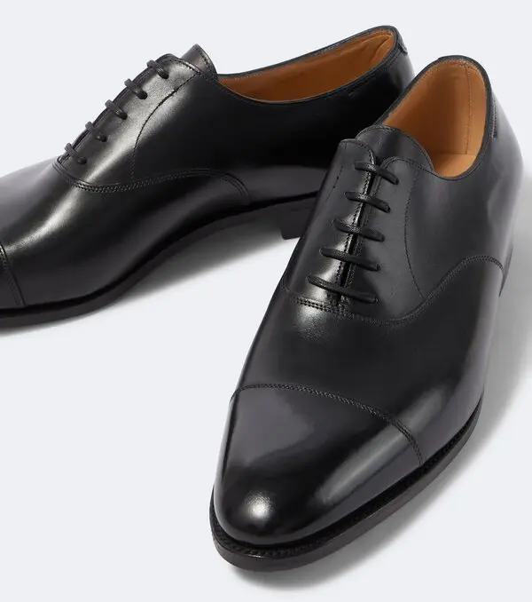 John Lobb City Ii Leather Derby Shoes