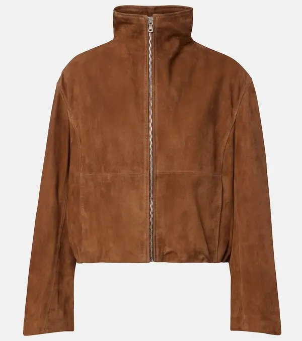 Nour Hammour Etienne Suede Jacket - Beige