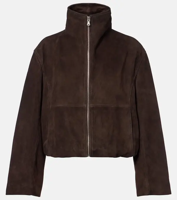 Nour Hammour Etienne Suede Jacket - Brown