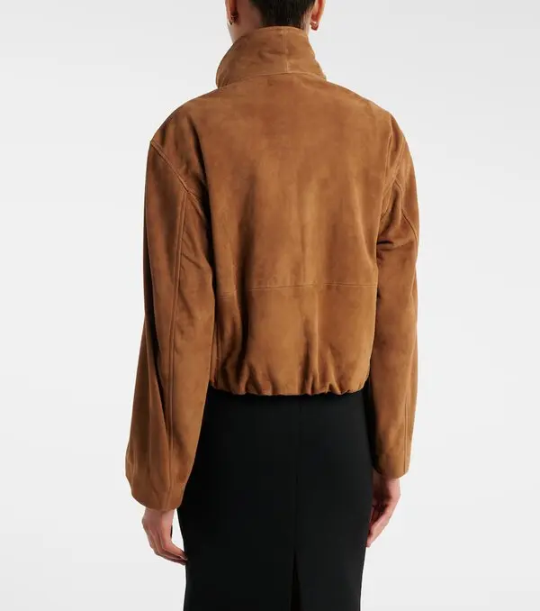Nour Hammour Etienne Suede Jacket - Brown