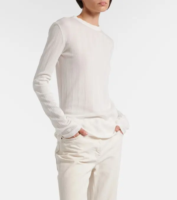 THE ROW Dantea Cotton Jersey Top