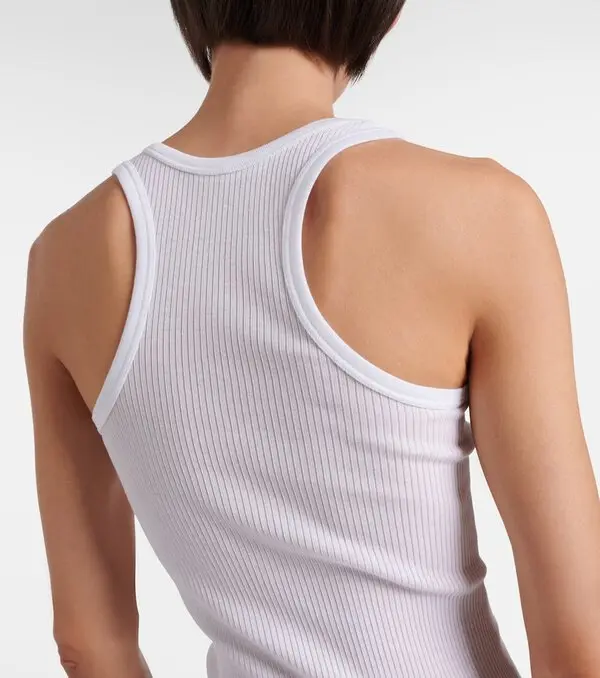 THE ROW Cendrea Ribbed-knit Cotton Tank Top - White