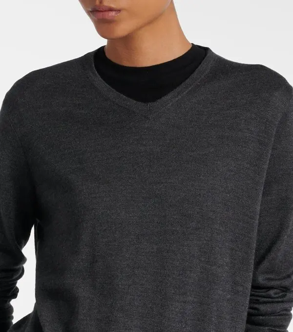 THE ROW Cashmere And Silk Sweater - Grey