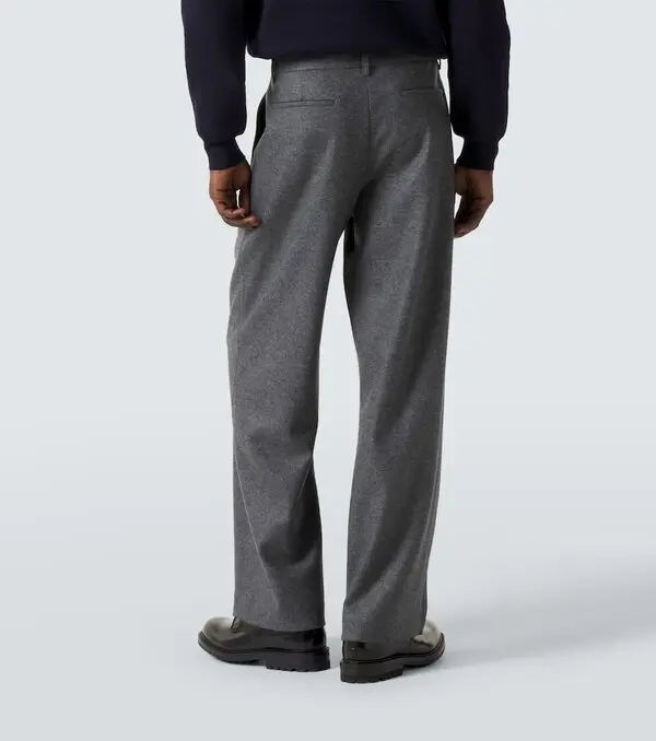 JIL SANDER Wide-leg Wool Trousers