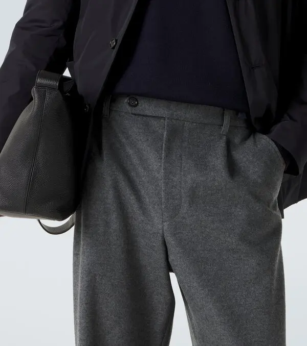 JIL SANDER Wide-leg Wool Trousers