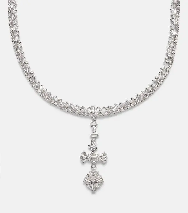 Yeprem 18kt White Gold Diamond Pendant Necklace