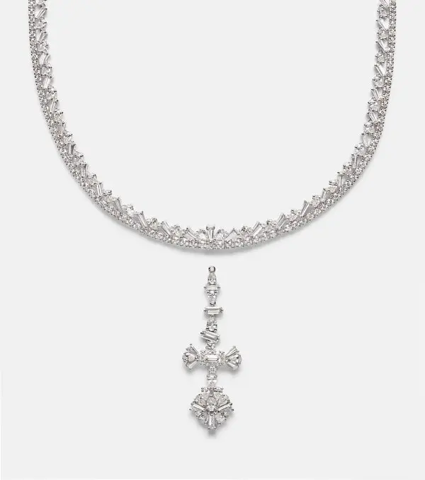 Yeprem 18kt White Gold Diamond Pendant Necklace