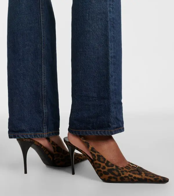 Saint Laurent Slingback Pumps - Brown
