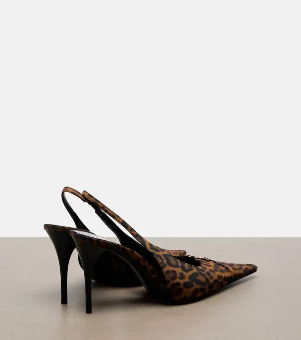 Saint Laurent Slingback Pumps - Brown