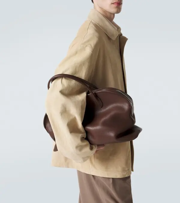 THE ROW Agnes 16 Leather Top-handle Bag - Brown