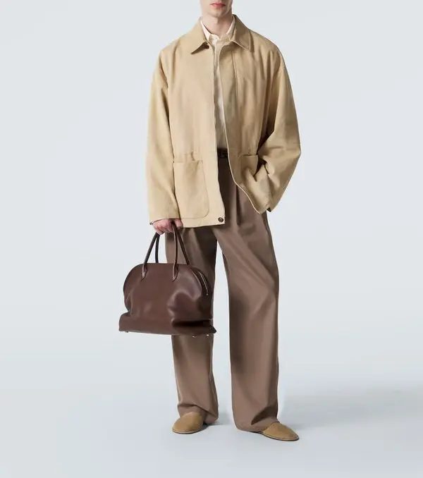THE ROW Agnes 16 Leather Top-handle Bag - Brown