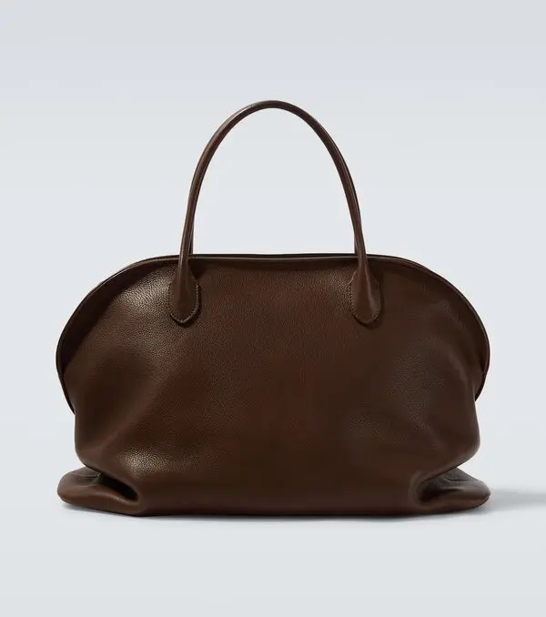 THE ROW Agnes 16 Leather Top-handle Bag - Brown