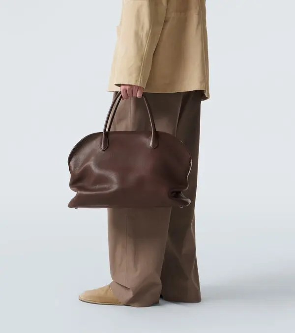 THE ROW Agnes 16 Leather Top-handle Bag - Brown