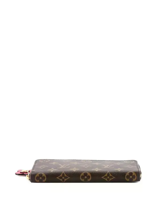 LOUIS VUITTON Clemence Wallet Limited Edition Blooming Flowers Monogram Canvas Small Wallets