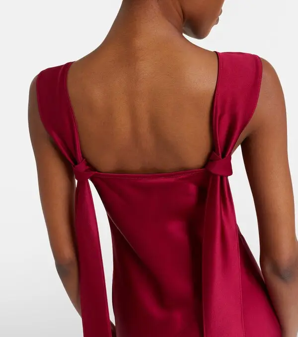 Max Mara Crêpe Satin Maxi Dress