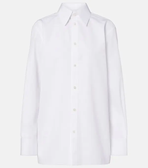 Saint Laurent Cotton Poplin Shirt - White