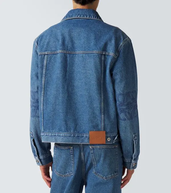 Loewe Anagram Denim Jacket - Blue