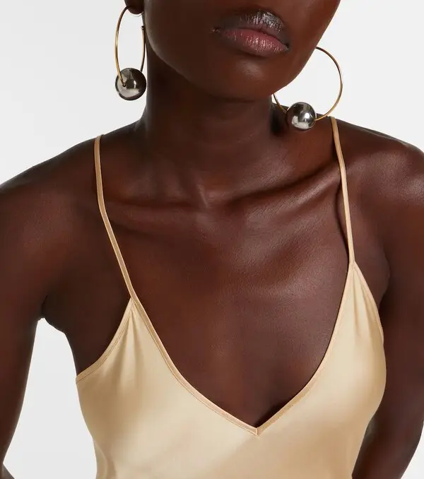 Isabel Marant Étoile Nevana Satin Slip Dress - Beige