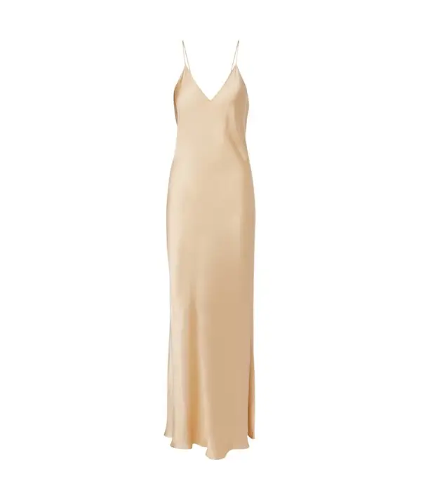 Isabel Marant Étoile Nevana Satin Slip Dress - Beige
