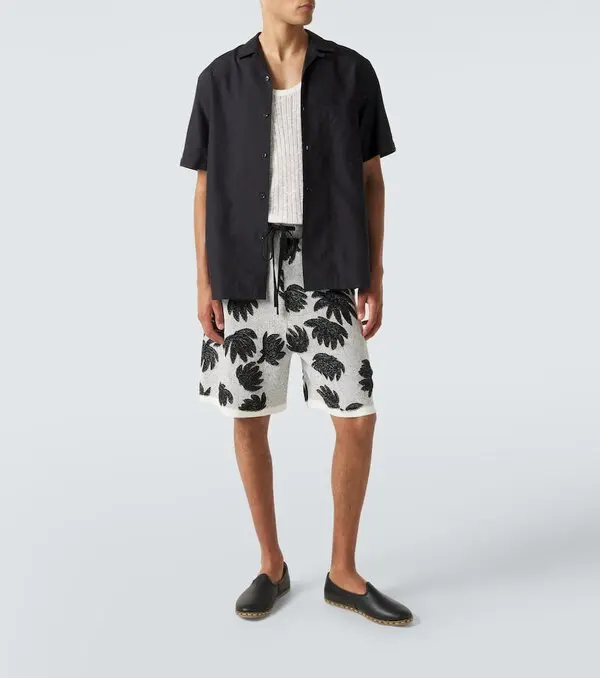 Commas Jacquard Terry Shorts