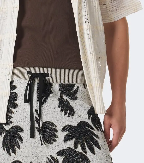 Commas Jacquard Terry Shorts