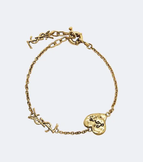 Saint Laurent Cassandre Chain Bracelet - Gold