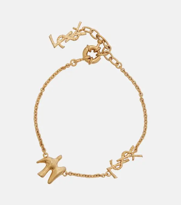 Saint Laurent Cassandre Chain Bracelet - Gold