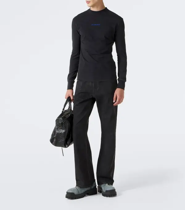 Balenciaga Le City Leather Tote Bag - Black