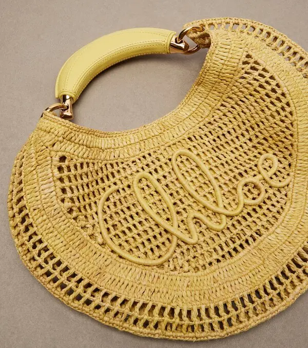 Chloé Raffia Shoulder Bag - Yellow