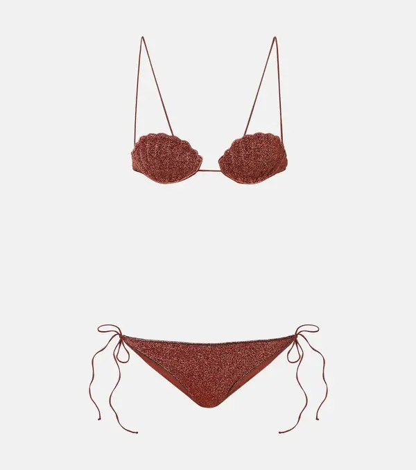 Oseree Lumière Shell Bikini - Brown