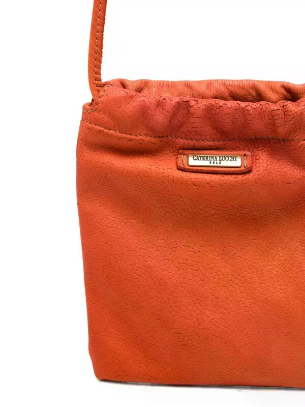 CATERINA LUCCHI Eva Leather Crossbody Bag - Orange
