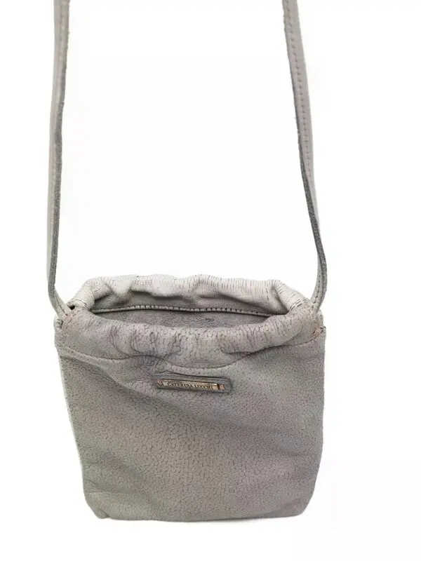 CATERINA LUCCHI Eva Printed Leather Shoulder Bag - Grey
