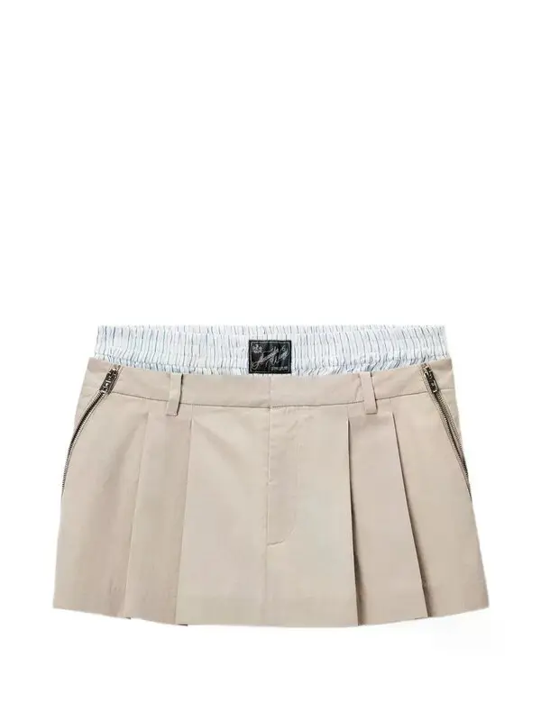 Alexander Wang Pleated Skort With Zip Detail