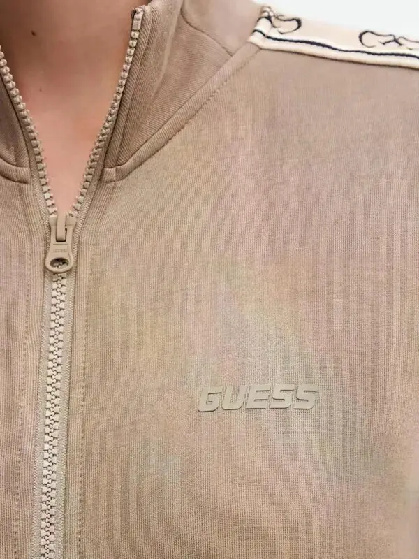 Guess Logo Tape Zip-up Sweatshirt