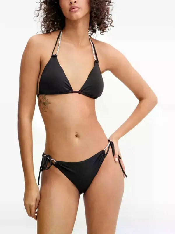 Guess Embellished Triangle Bikini Top