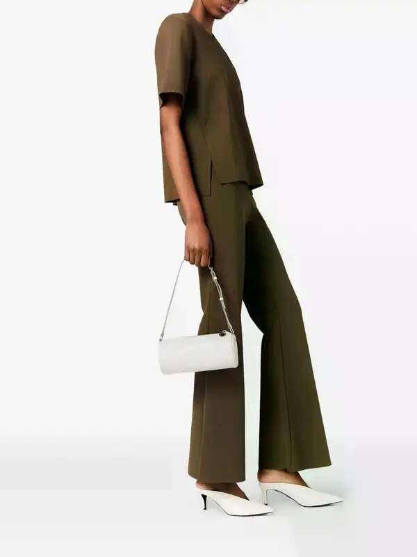 Stella McCartney Flared Jersey Trousers - Green