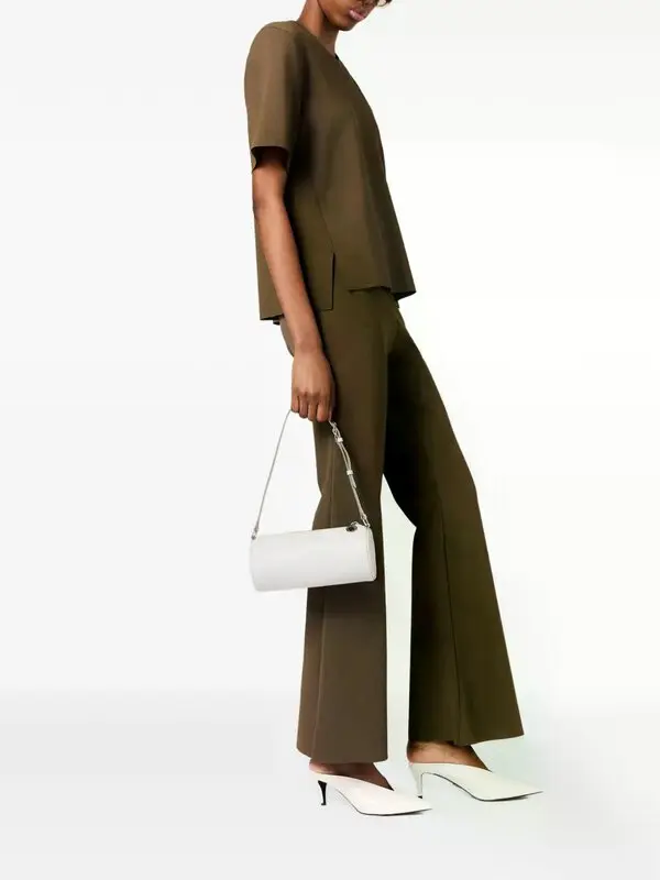 Stella McCartney Flared Jersey Trousers - Green