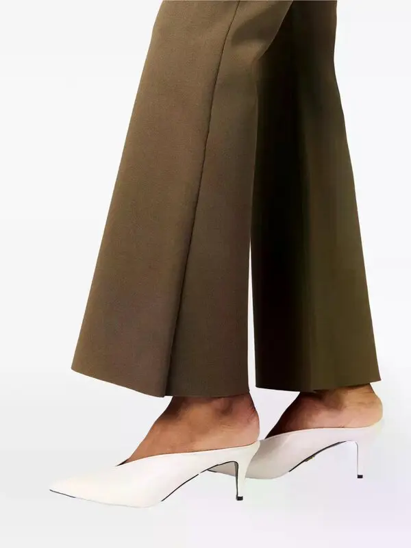 Stella McCartney Flared Jersey Trousers - Green