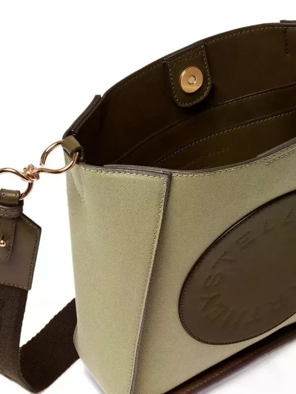 Stella McCartney Perforated Logo Shoulder Bag - Green
