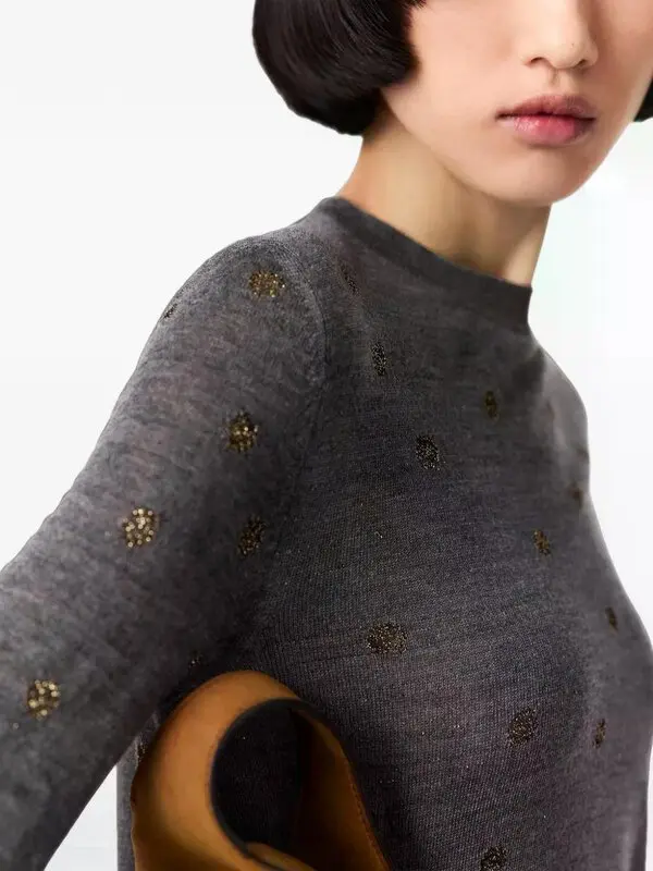 Stella McCartney Embroidered Star Sweater - Grey