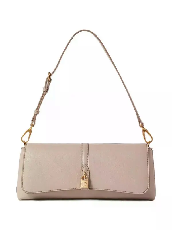Stella McCartney Ryder Padlock Clutch Bag - Neutrals