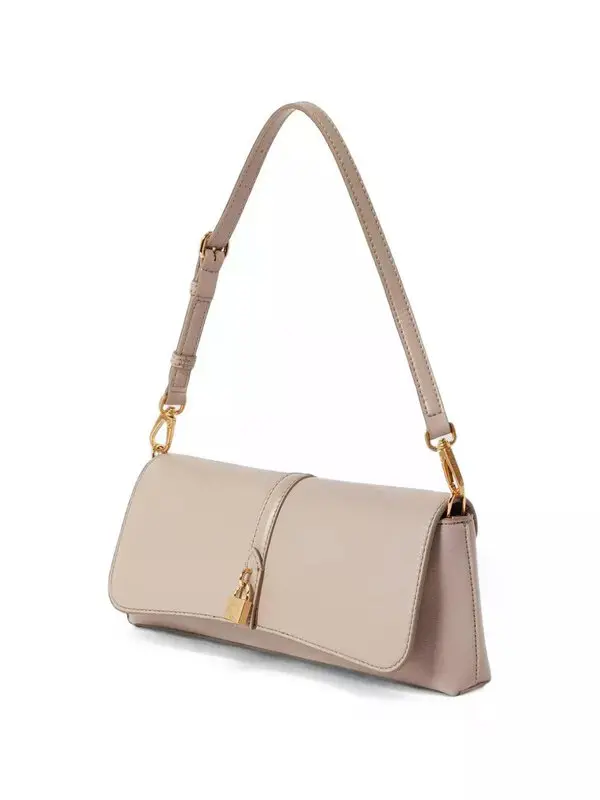 Stella McCartney Ryder Padlock Clutch Bag - Neutrals