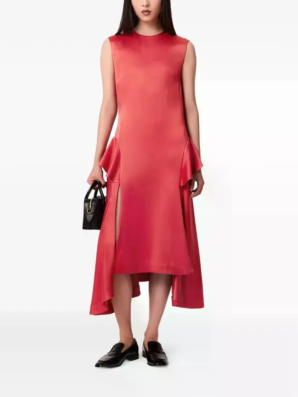 Stella McCartney Asymmetric Ruffled Dress - Red