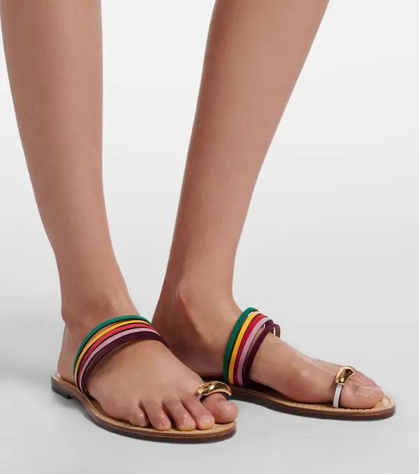 AMANU Lusaka Leather Thong Sandals