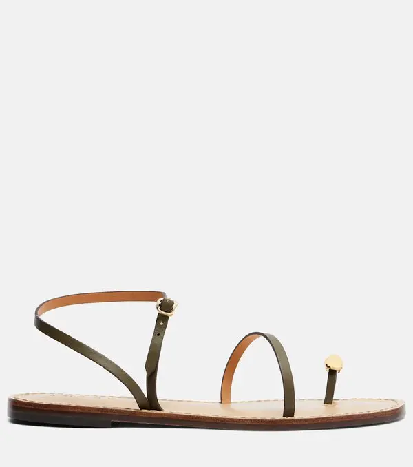 AMANU Marrakech Leather Sandals - Green