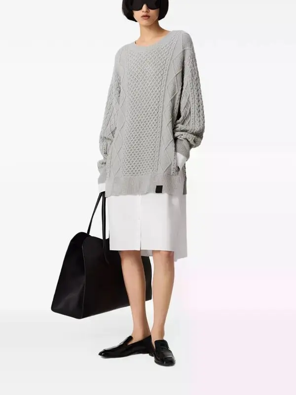 Stella McCartney Cable-knit Mini Dress - Green