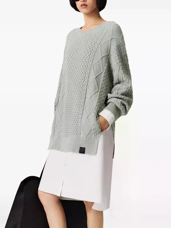 Stella McCartney Cable-knit Mini Dress - Green