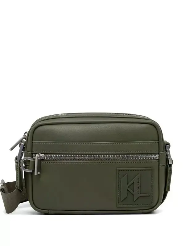 Karl Lagerfeld Logo Patch Shoulder Bag - Green