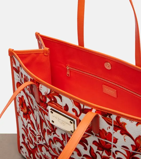 Dolce & Gabbana Shopping Large Printed Canvas Shopper