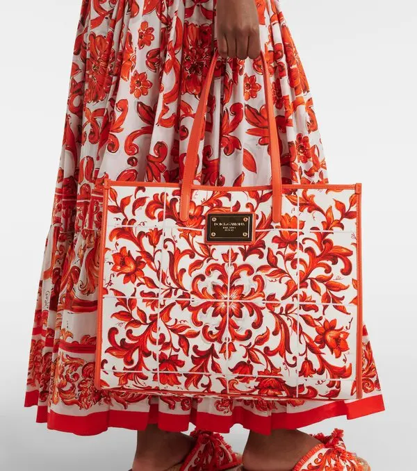 Dolce & Gabbana Printed Canvas Shopper